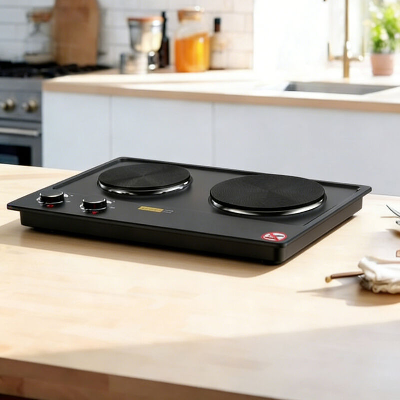 Professional Kitchen Electric Stove Featuring Multiple Heat Settings ...