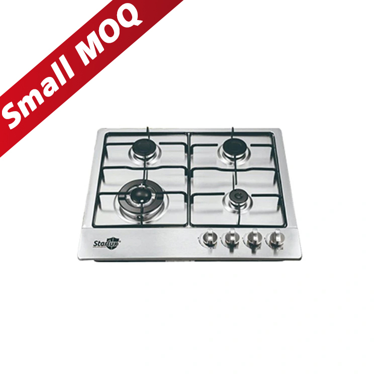 4-Burner Gas Cooktop with Cast Iron Grates - 600mm Built-in Hob