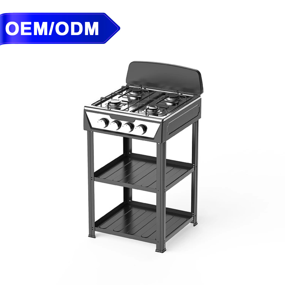 Simple Operation Four Burner Gas Stove Home Built In Kitchen Gas Cooker