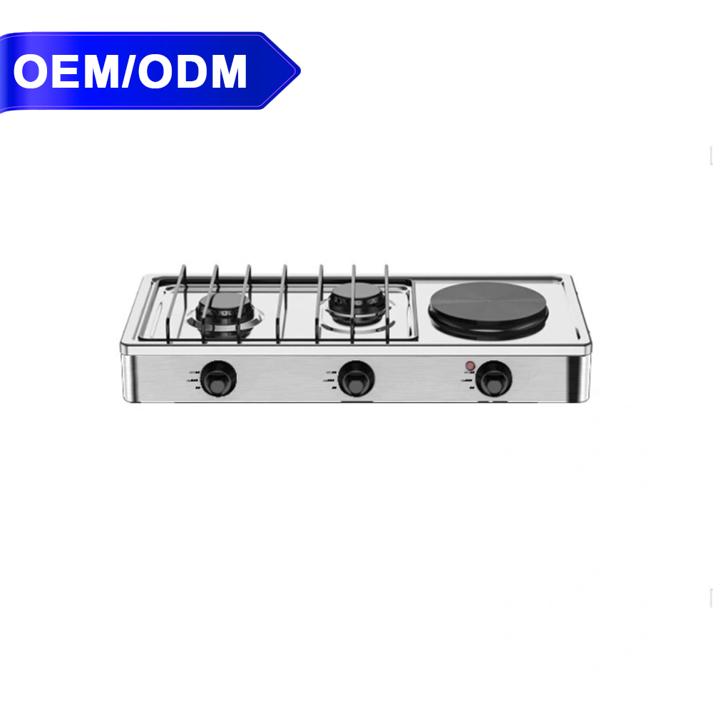 Stainless Steel Gas Stove Featuring Integrated Ignition System and ...